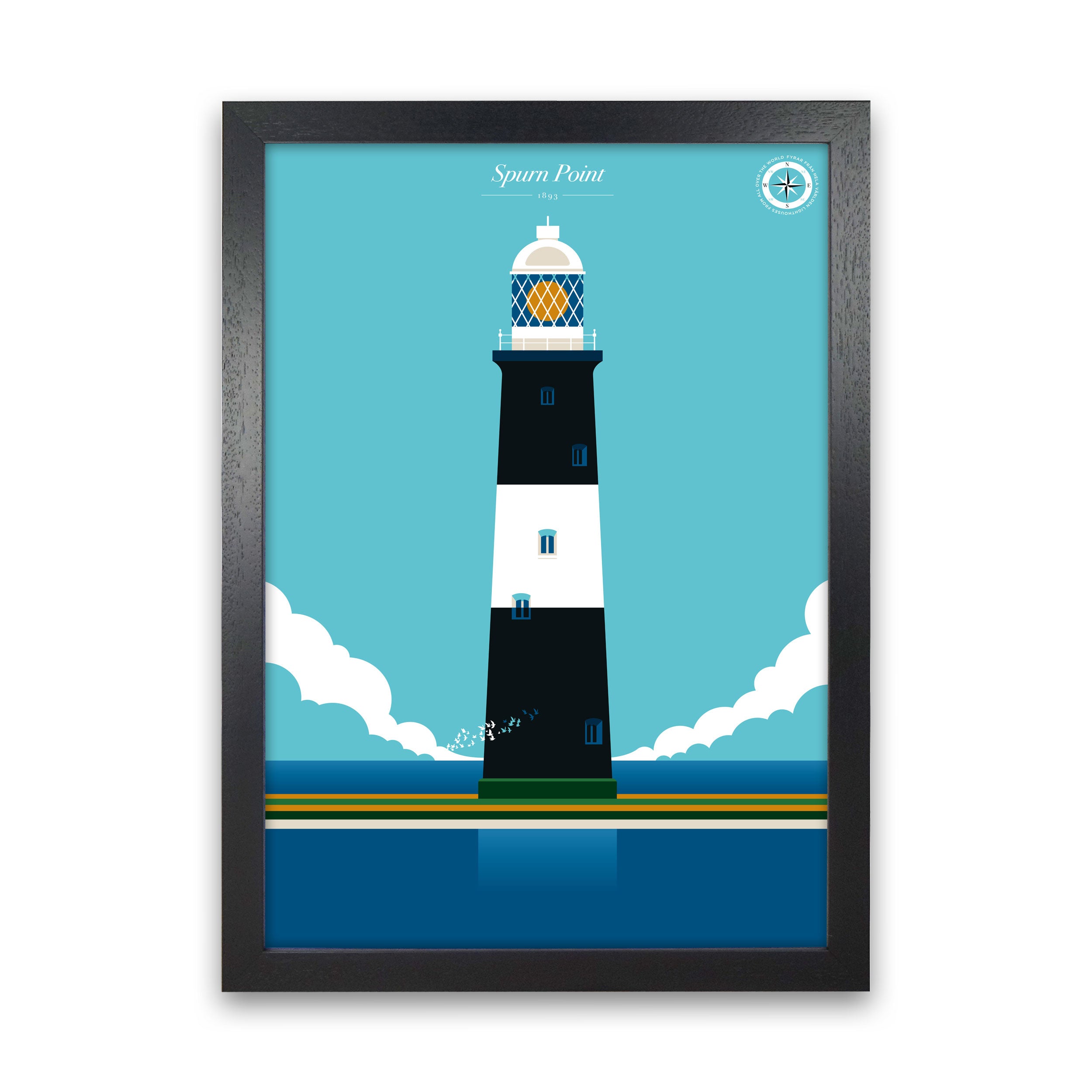 Spurn Point Art Print by Bo Lundberg