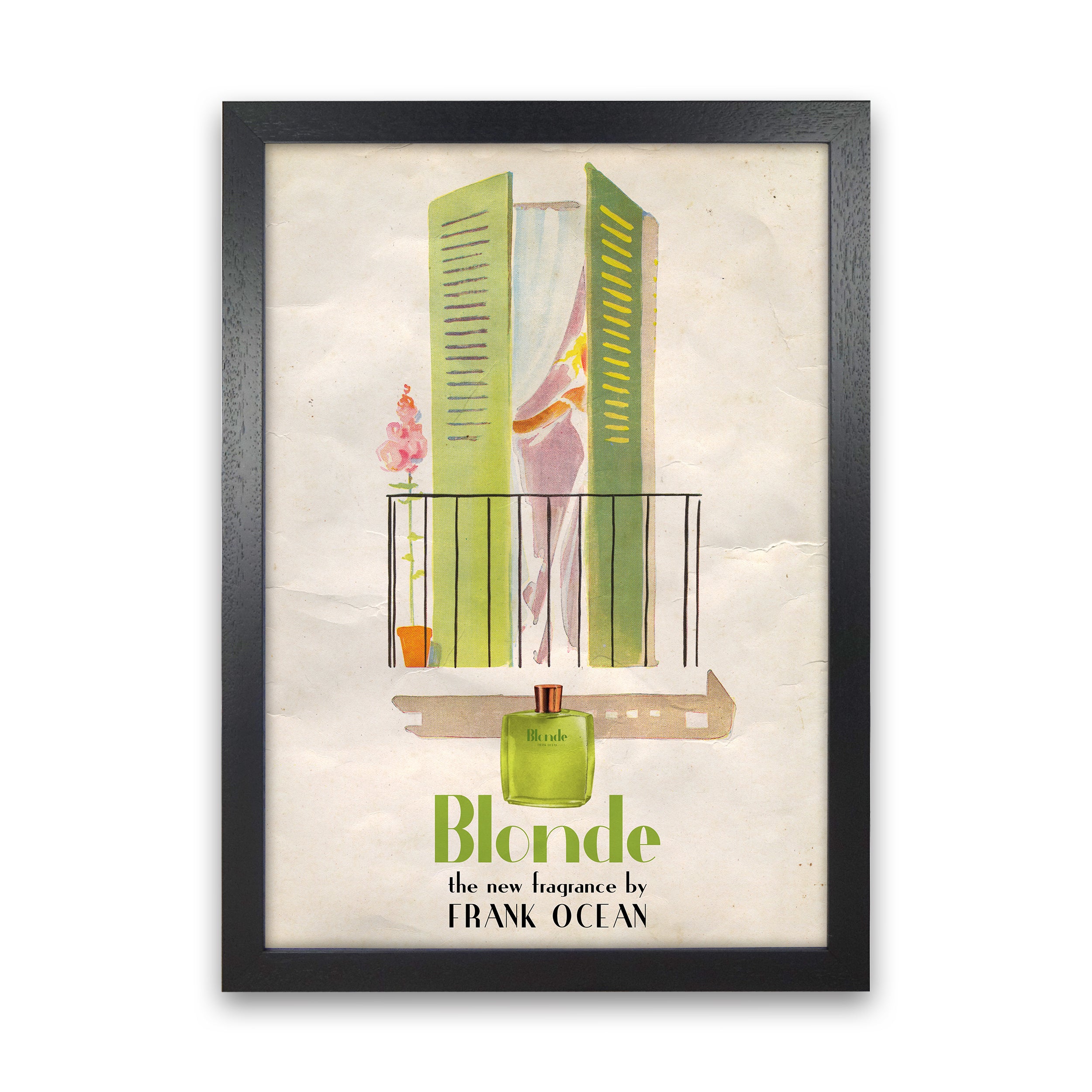 Blonde by David Redon Retro Music Poster Framed Wall Art Print