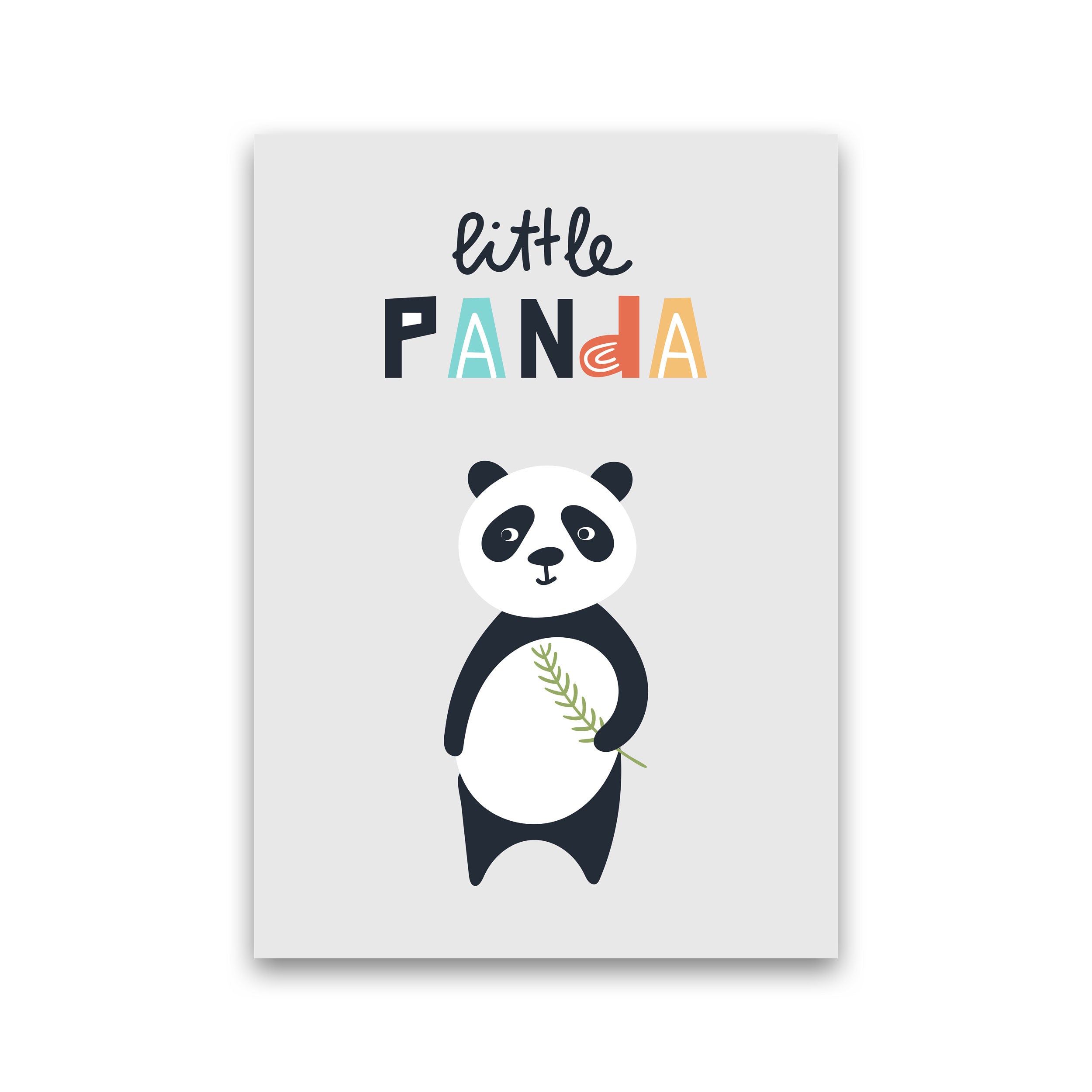 Little panda Art Print by Pixy Paper