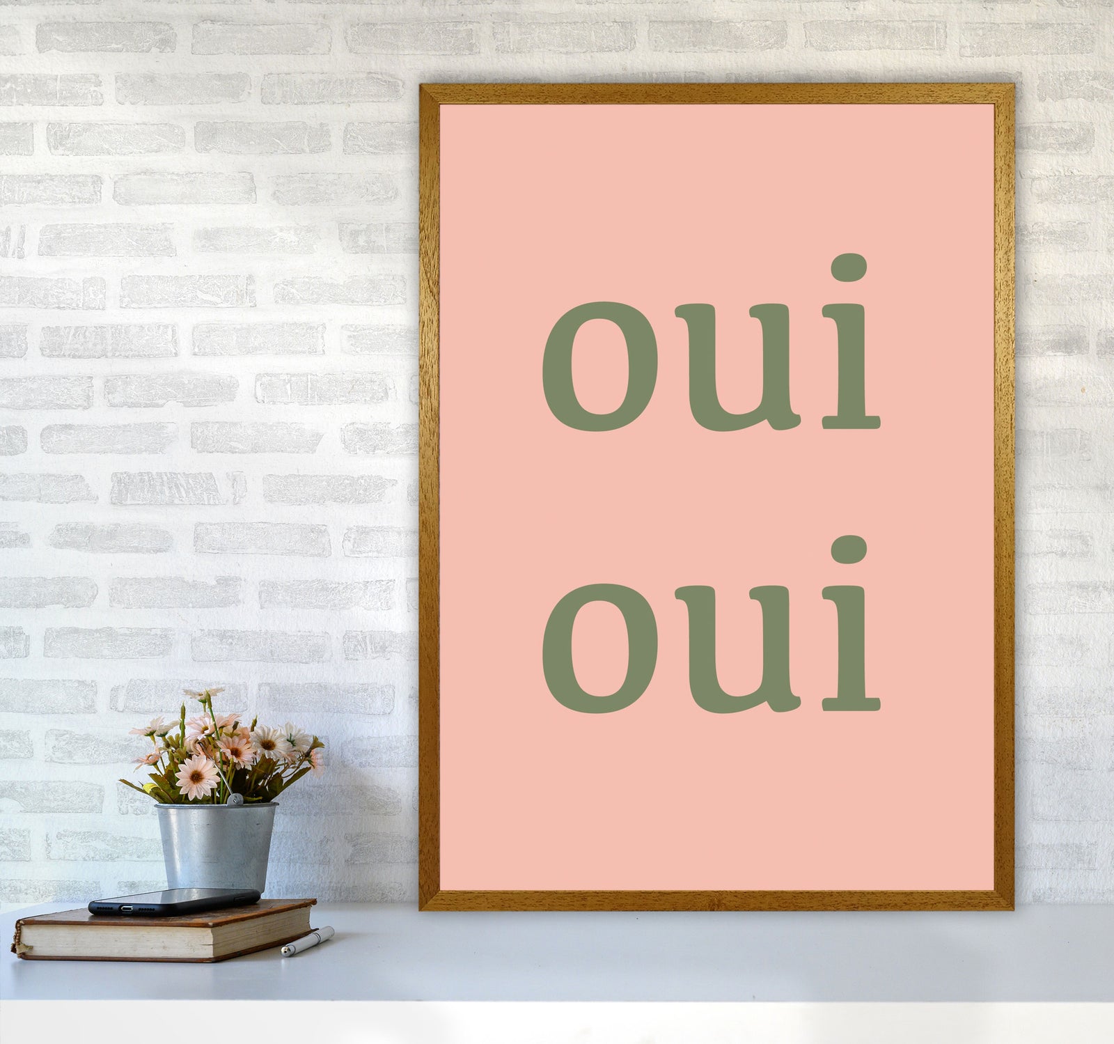 OUI OUI Art Print by Proper Job Studio