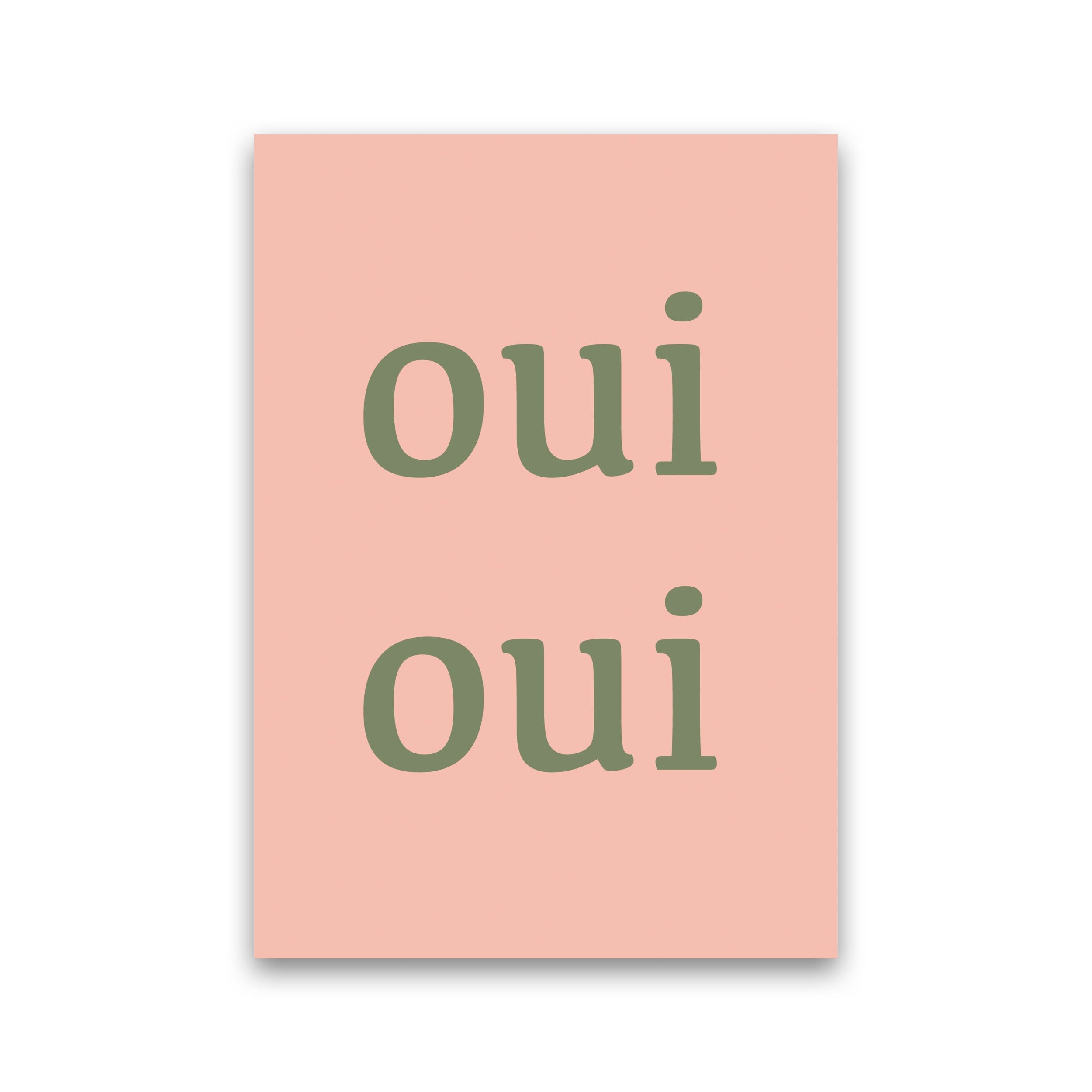 OUI OUI Art Print by Proper Job Studio