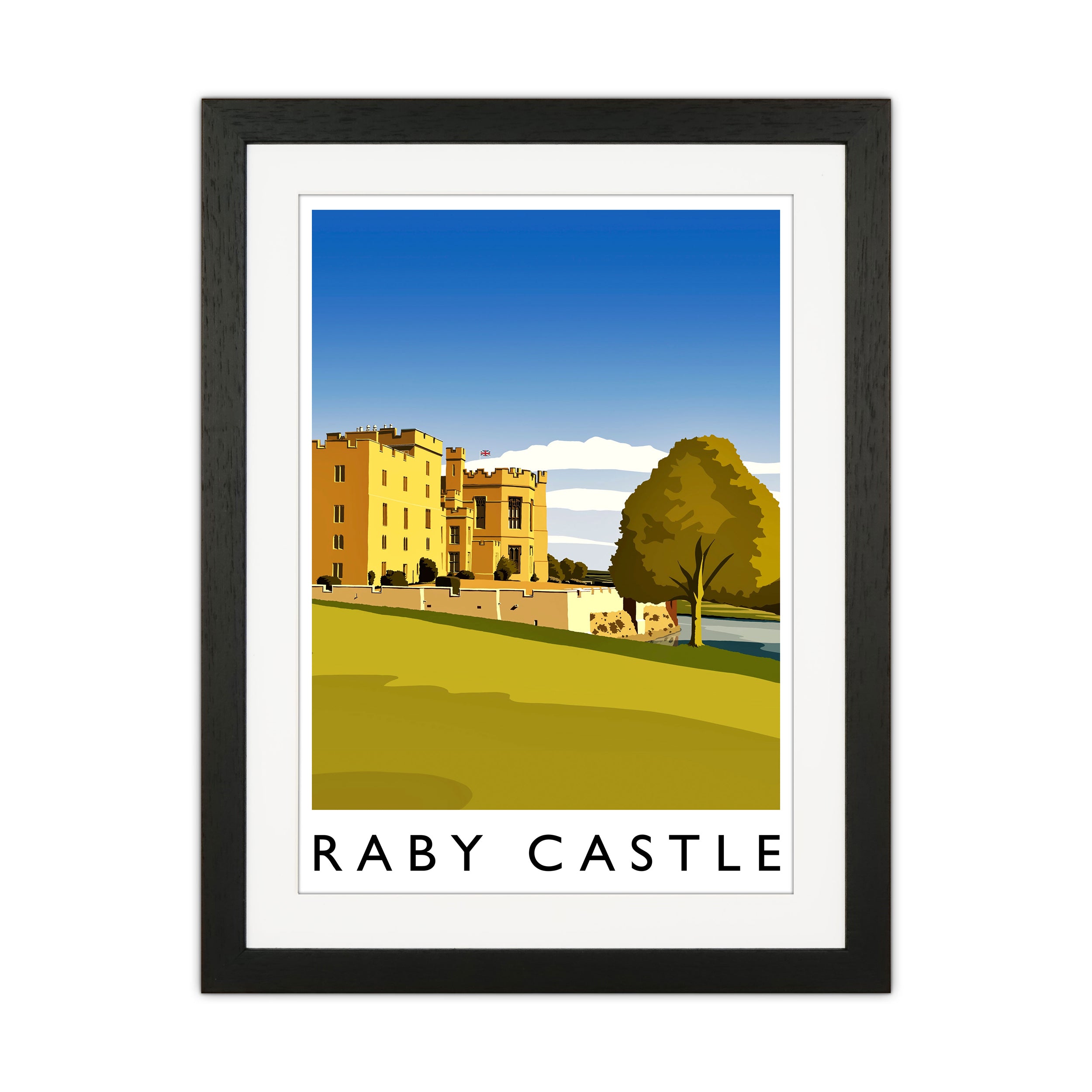 Raby Castle 2 Portrait Travel Art Print by Richard O'Neill