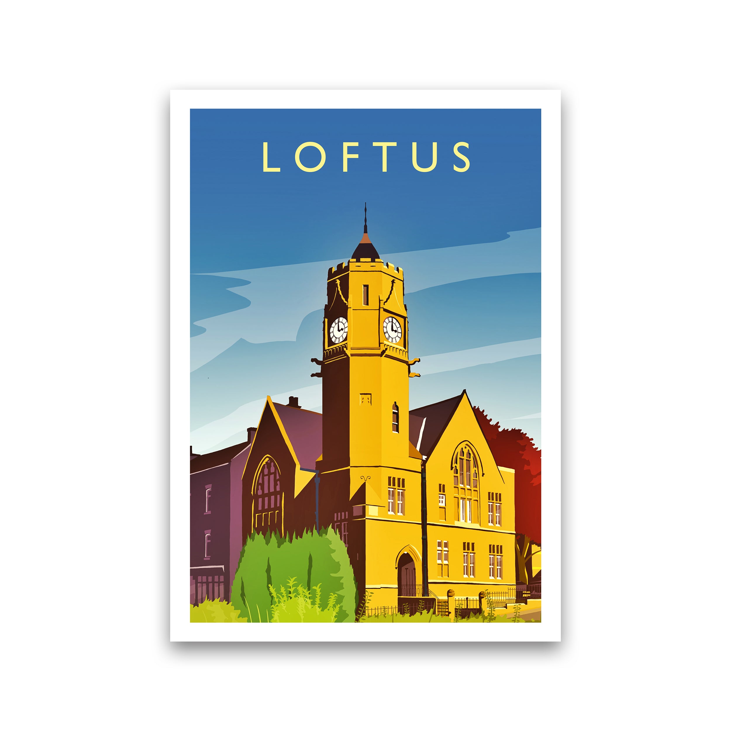 Loftus 2 Portrait Travel Art Print by Richard O'Neill