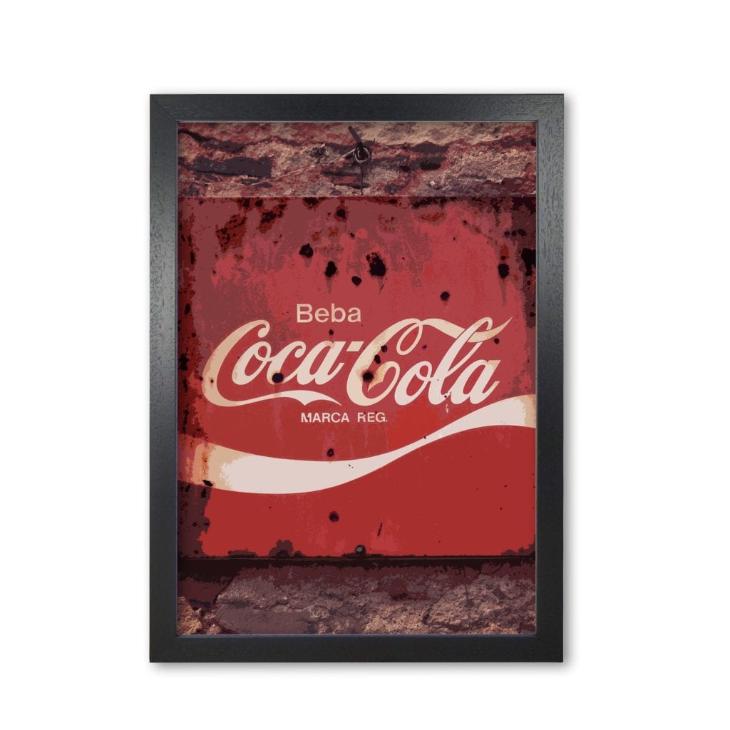 Coca Cola Vintage Sign Modern Print